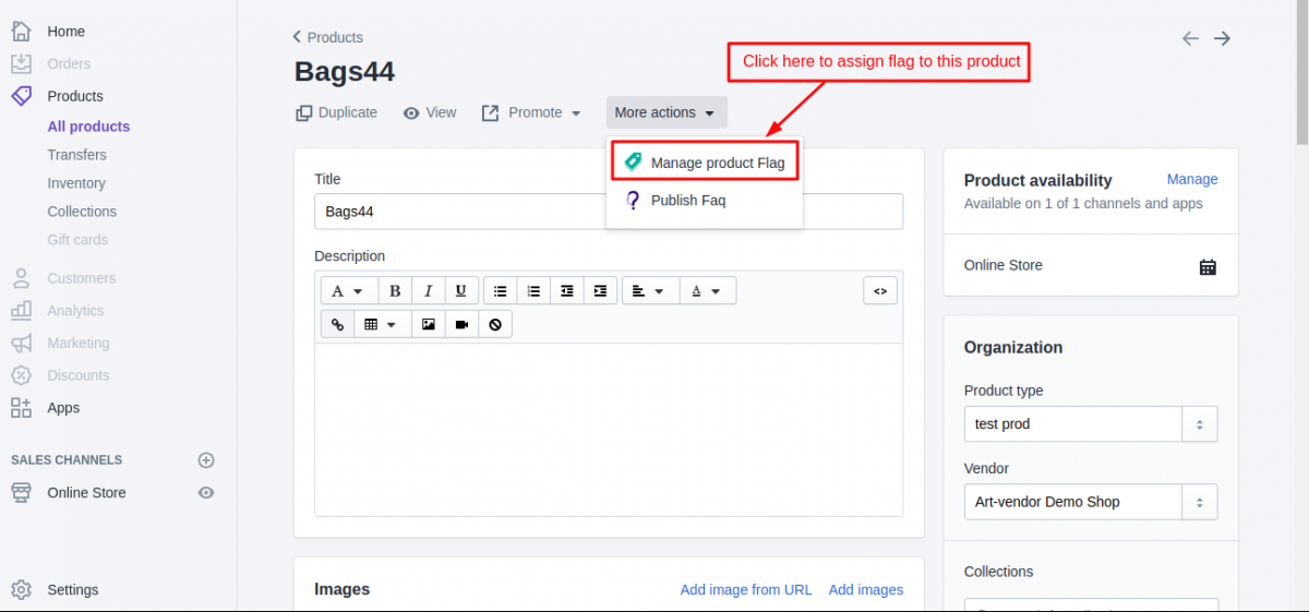 Product Flag for Shopify