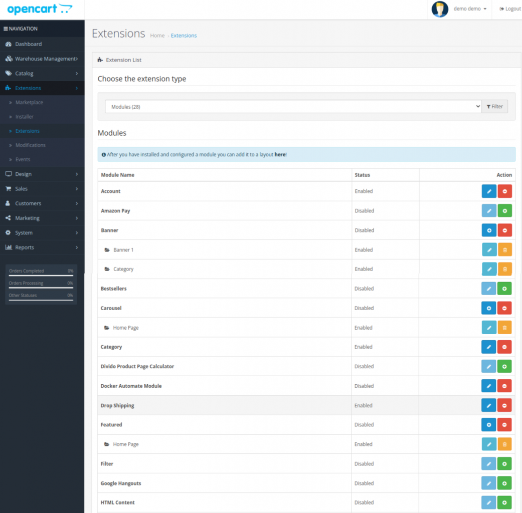 Opencart Dropship Management