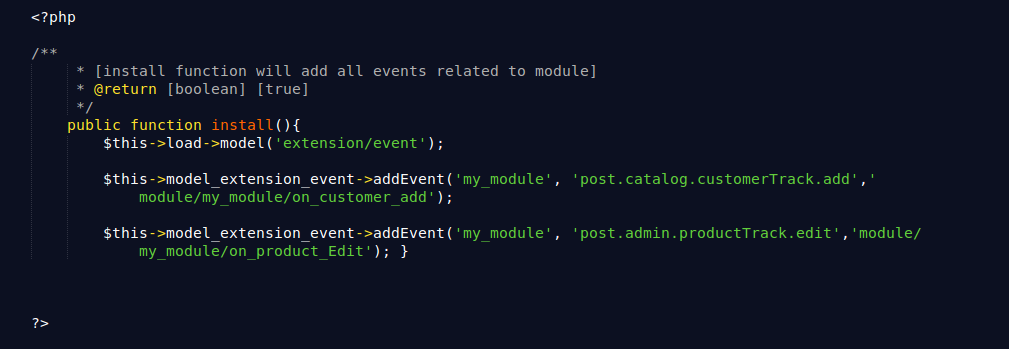 Opencart Event System - Webkul Blog