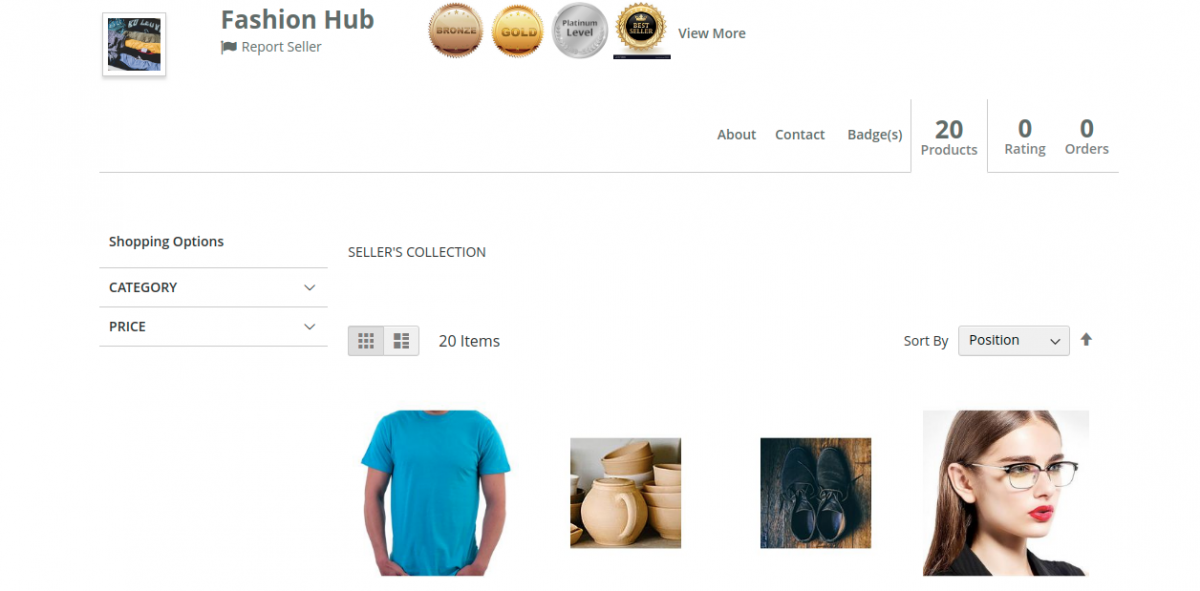 Ecommerce Marketplace Vendor Badge | Supplier Label