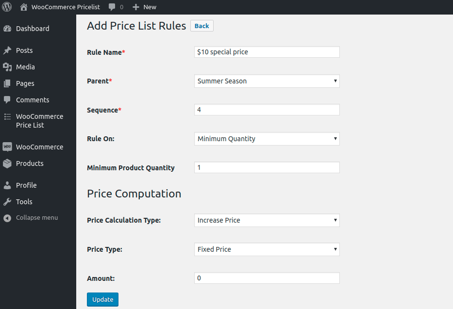 WooCommerce Pricelist [User Guide]