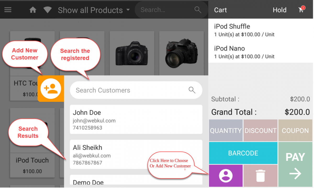 Opencart Android POS | Flutter Retail Point of sale Module