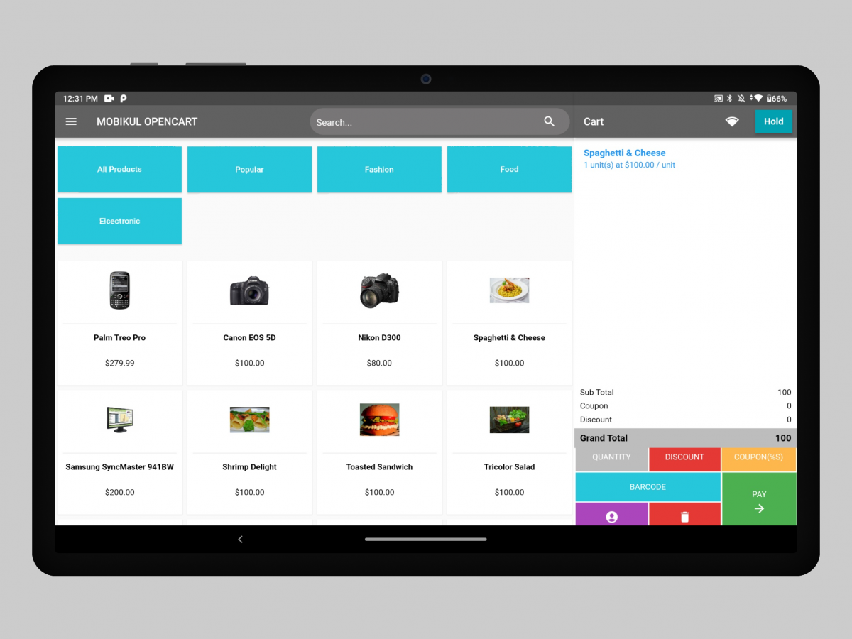 Opencart Android POS | Flutter Retail Point of sale Module
