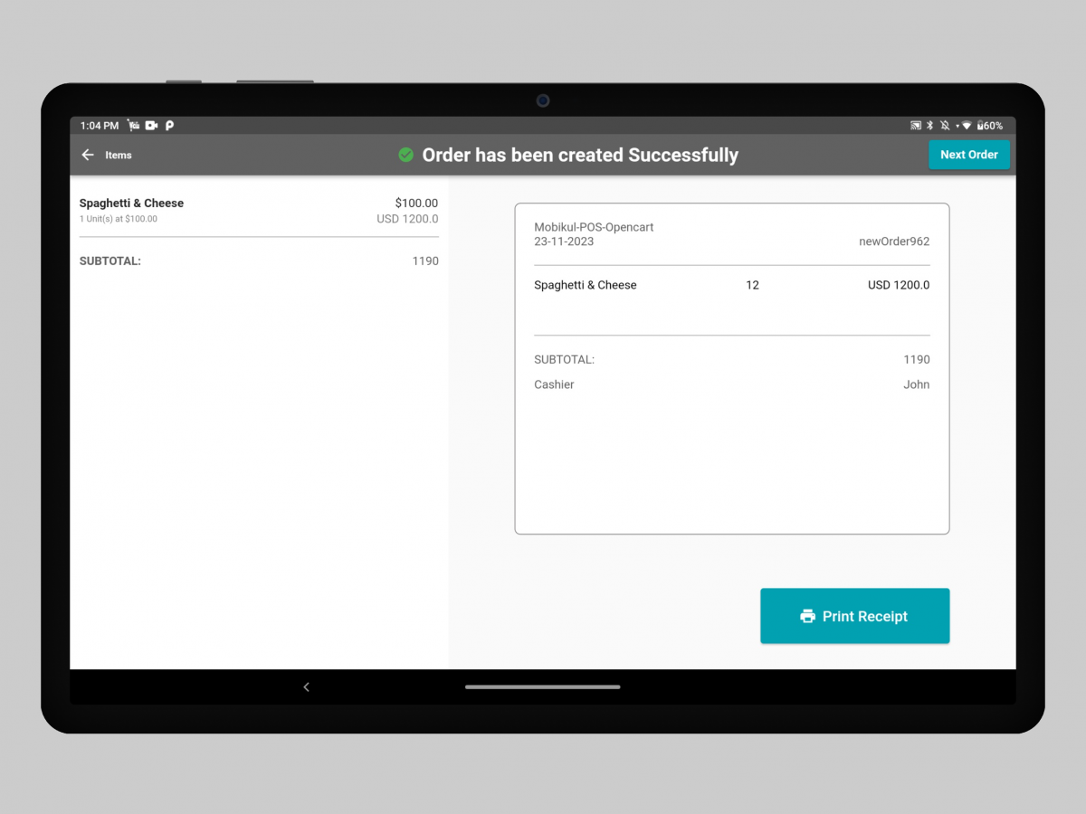 Opencart Android POS | Flutter Retail Point of sale Module