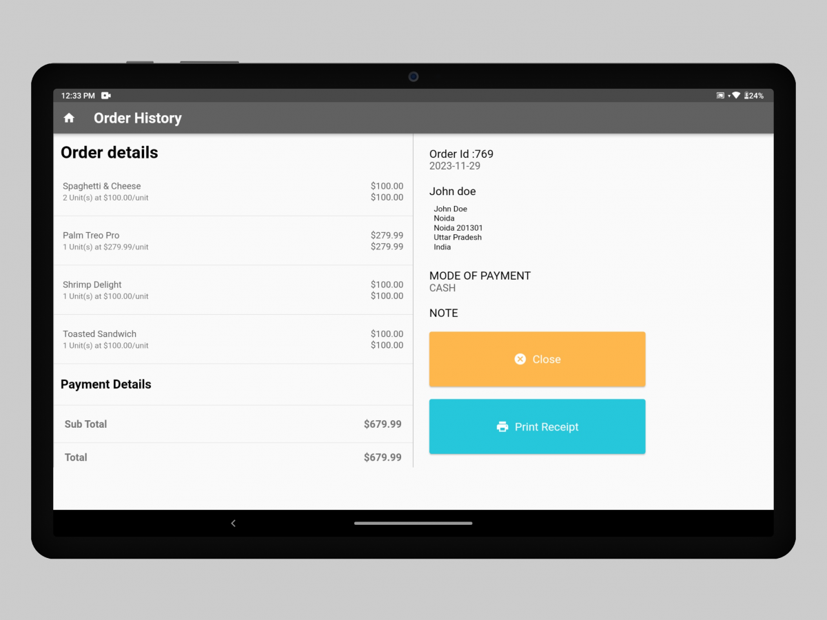 Opencart Android POS | Flutter Retail Point of sale Module