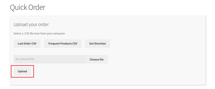 Quick Order for WooCommerce [User Guide]