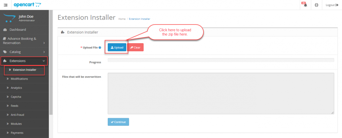 Opencart Order Attachment Extension | Checkout File Upload Module