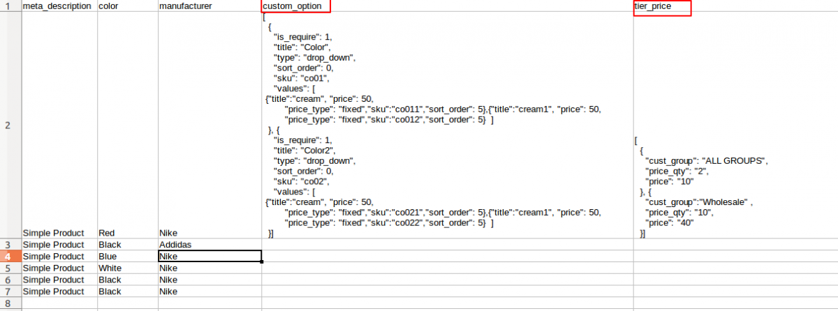 How to Mass Upload With Custom Attributes and Options