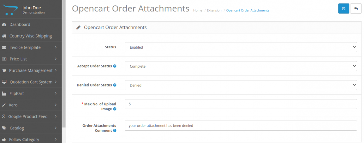 Opencart Order Attachment Extension | Checkout File Upload Module