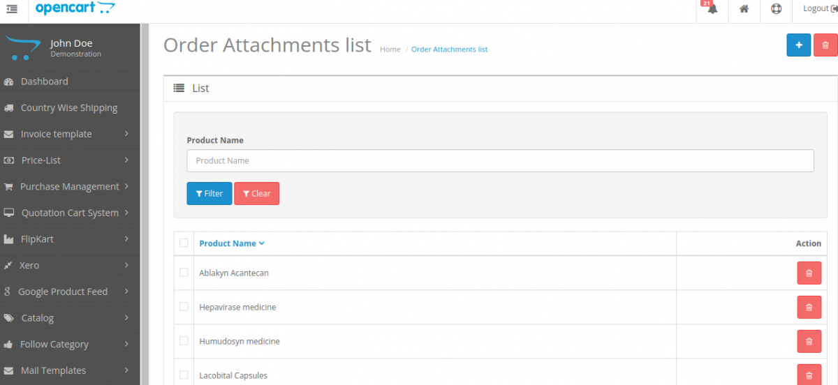 Opencart Order Attachment Extension | Checkout File Upload Module