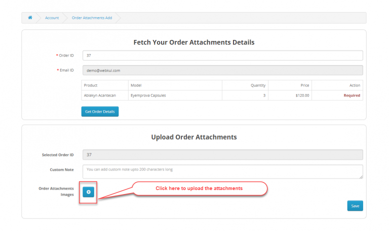 Opencart Order Attachment Extension | Checkout File Upload Module