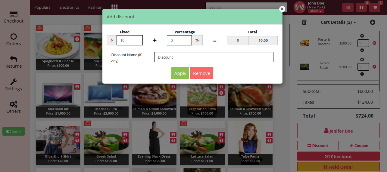 OpenCart Point of Sale (POS) System | Retail Point of Sale Extension