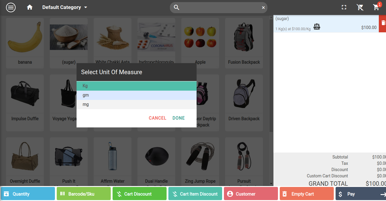 Magento 2 POS Product Multi Unit of Measure | POS Unit Measure