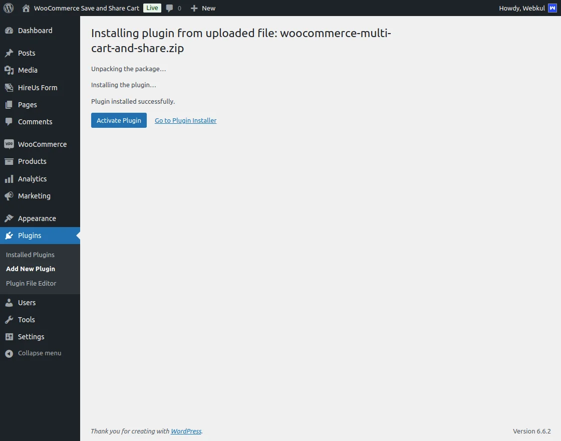 WooCommerce Multi-Cart Share | Save & Share Cart Plugin