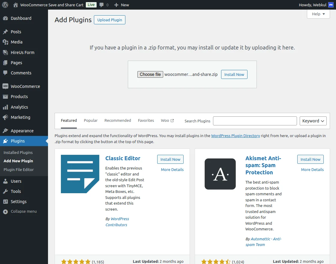 WooCommerce Multi-Cart Share | Save & Share Cart Plugin