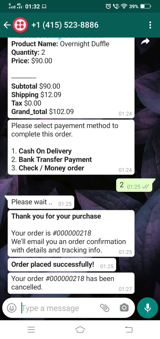 WhatsApp Order Notification Extension | Shopping Assistant