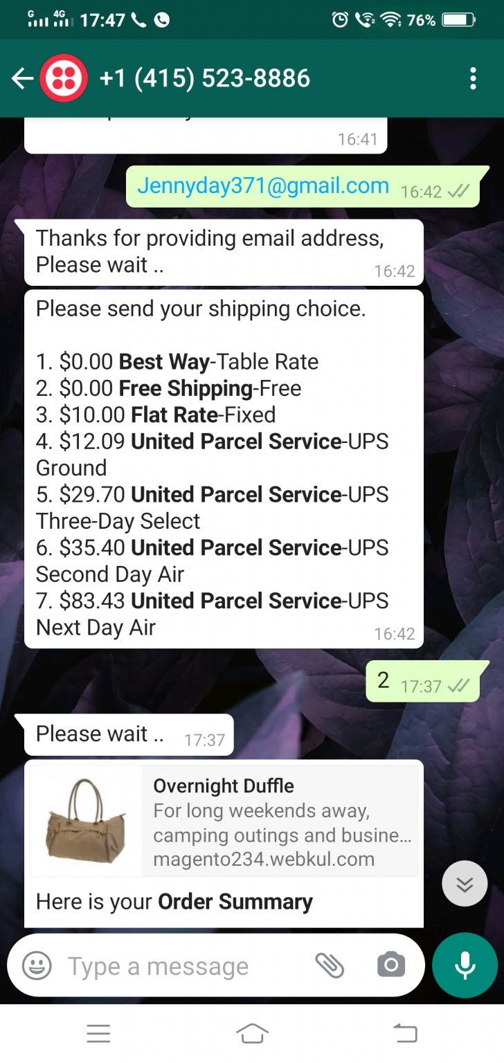 WhatsApp Order Notification Extension | Shopping Assistant