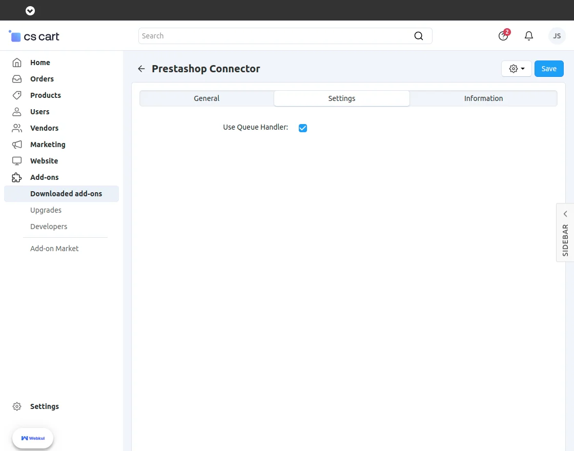 cs-cart prestashop connector plugin