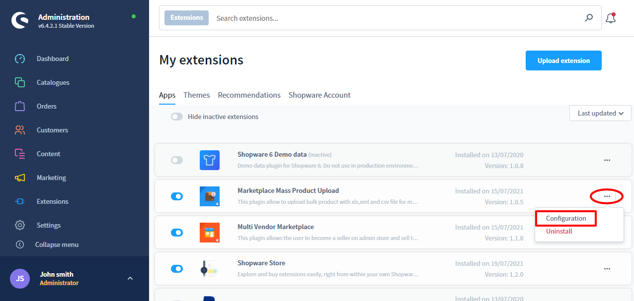 Shopware 6 Marketplace Mass Upload Product | Bulk Import