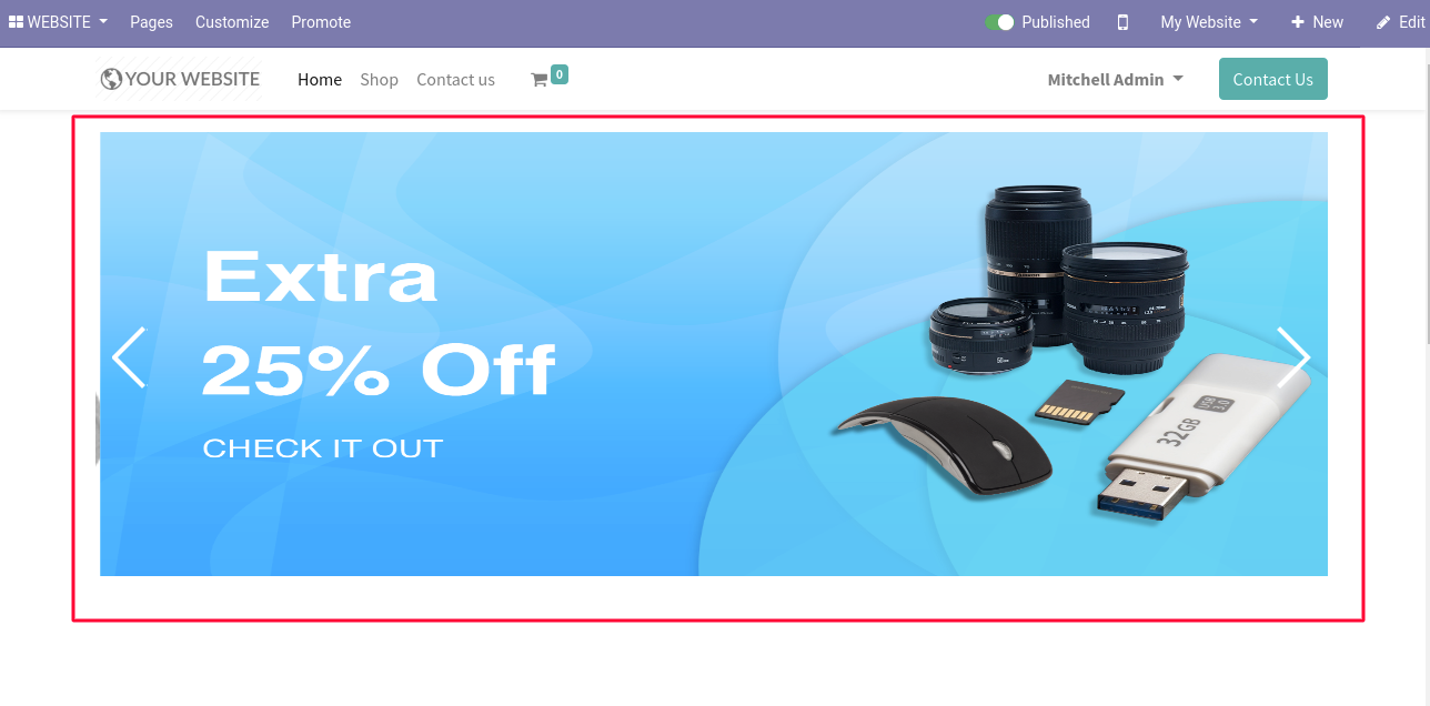 User Guide For Odoo Website Banner Slider