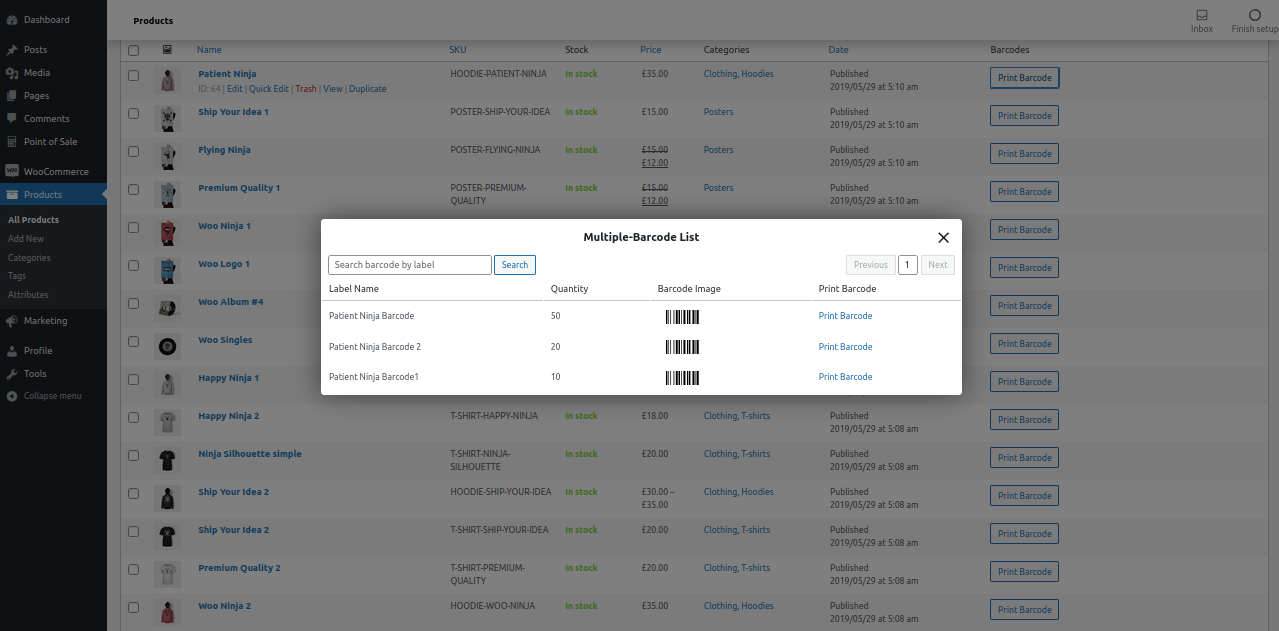 WooCommerce POS Multiple Barcode | Add Quantity Using Barcodes
