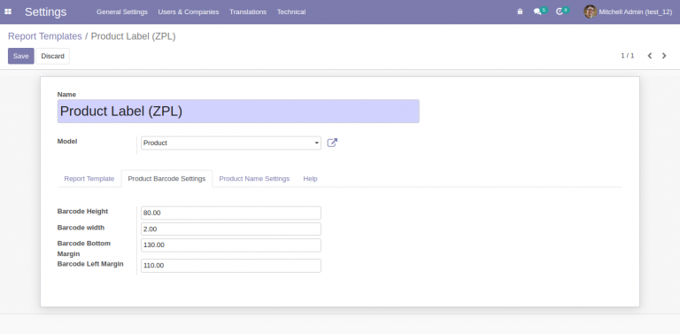 Guide for Odoo Print Product Label Directly Via Zebra Printer - Webkul