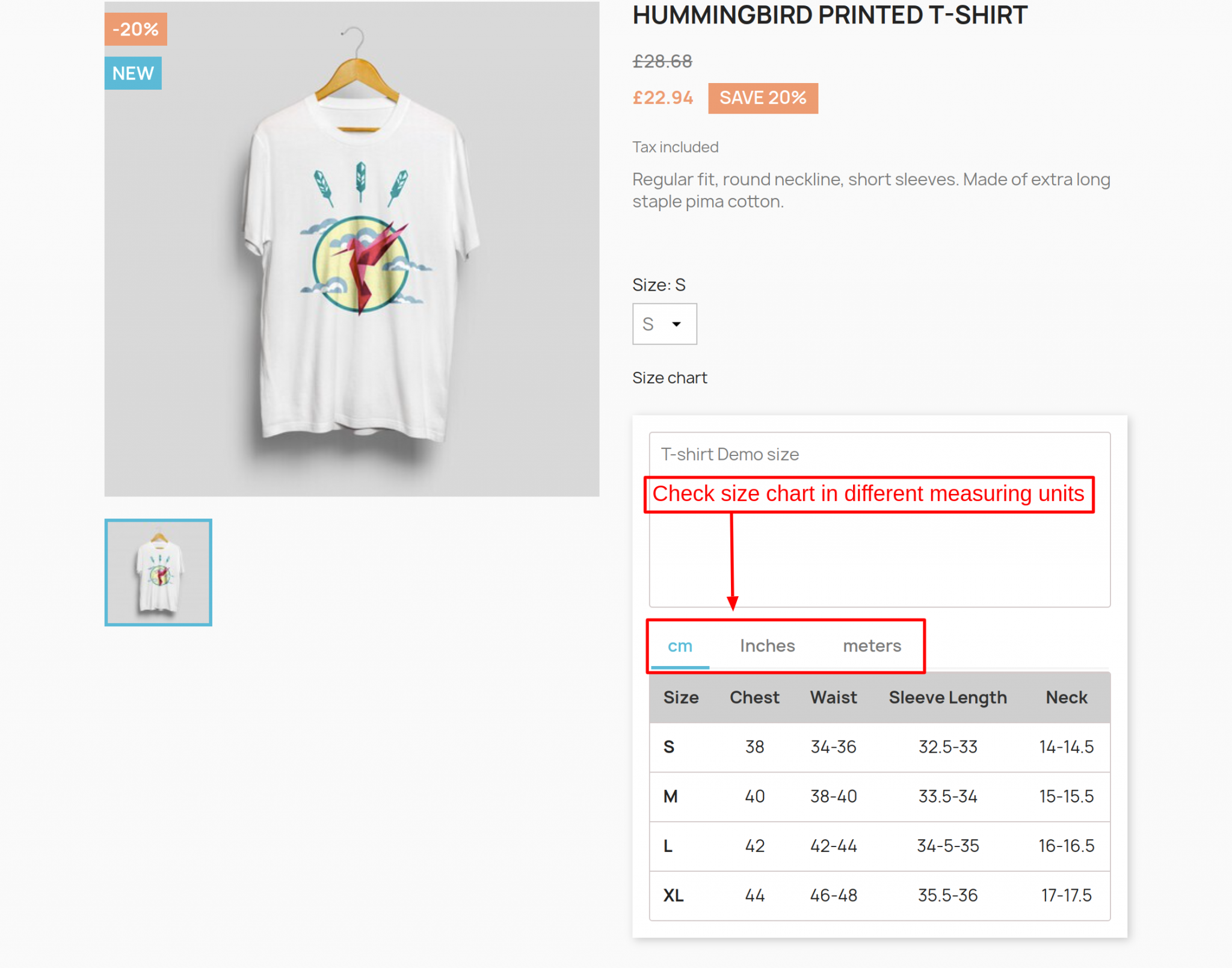 PrestaShop Marketplace Product Size Chart {User Guide} | Webkul Blog