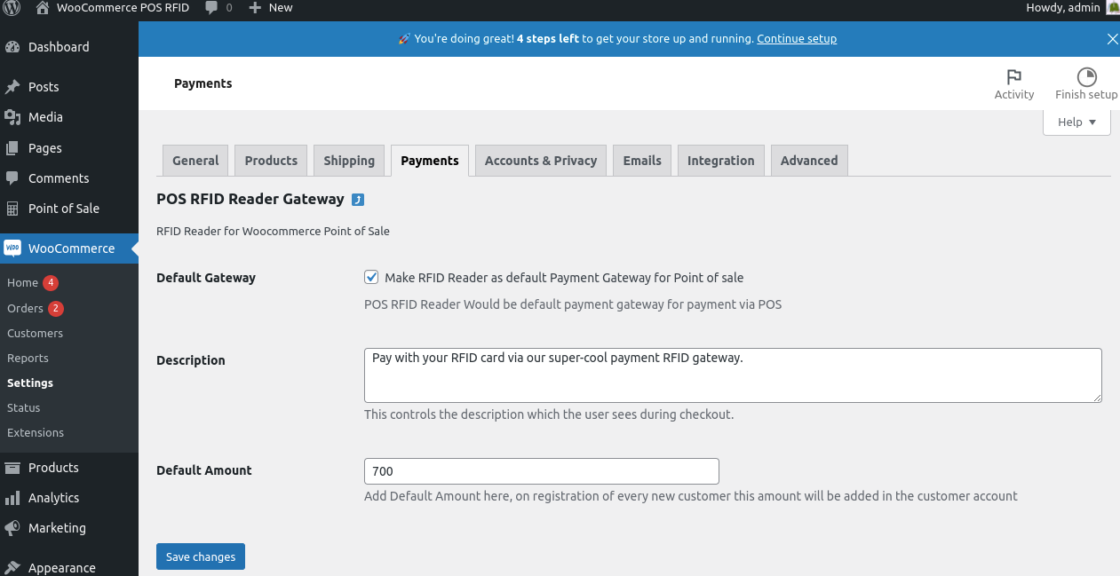 Guide for WooCommerce POS RFID Card Add-On