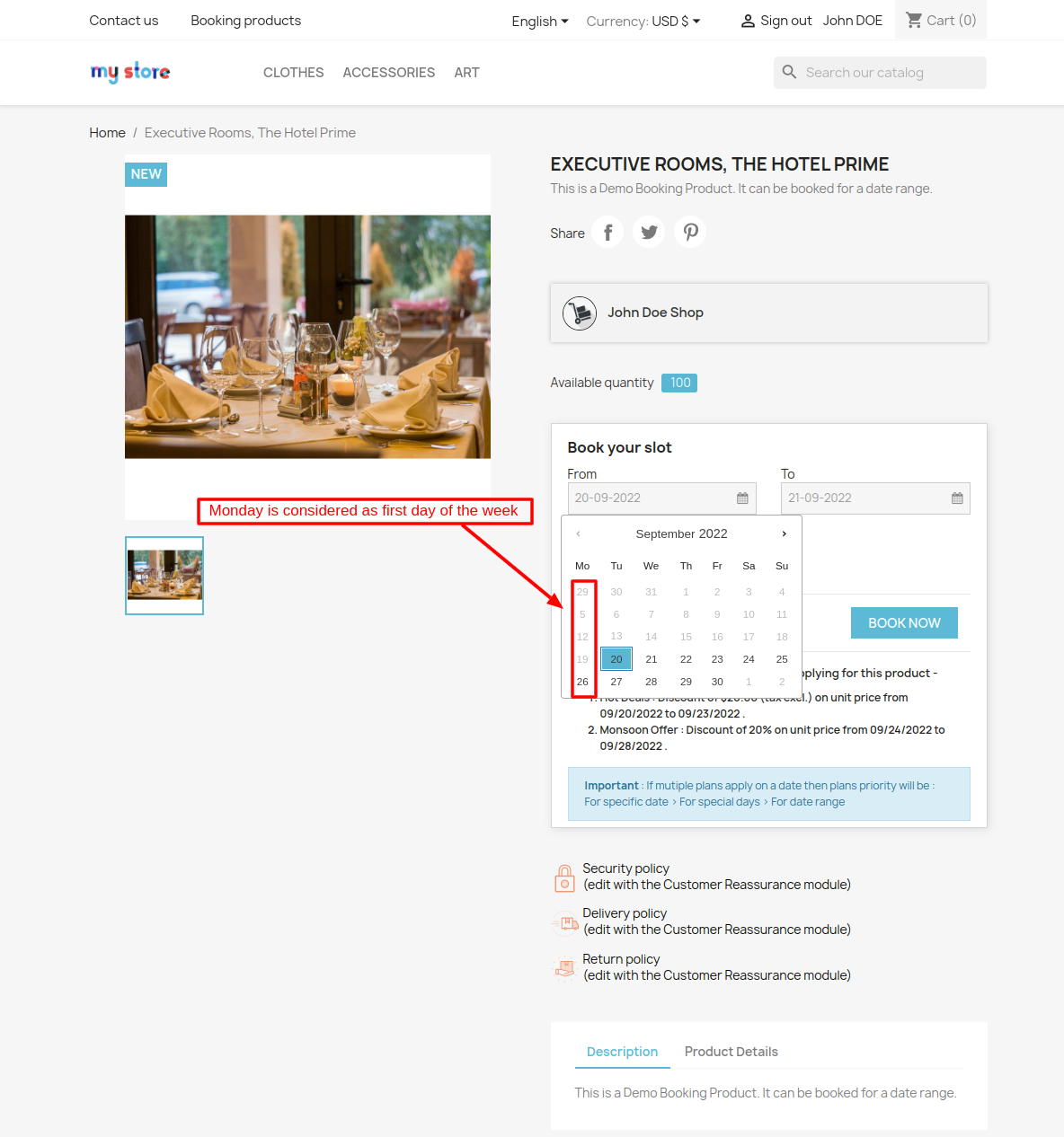 Marketplace Booking and Reservation System