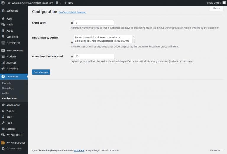 Guide for WooCommerce Marketplace Group Buy