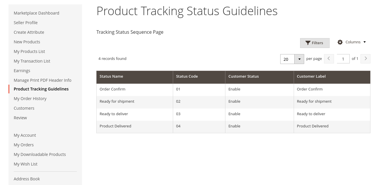 Magento 2 Multi Vendor Product Tracking Status - Webkul Blog