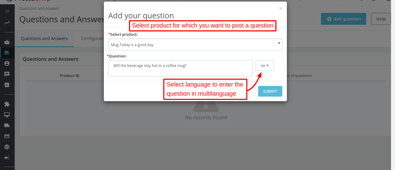 PrestaShop Product Questions And Answers | Ask Queries About Product