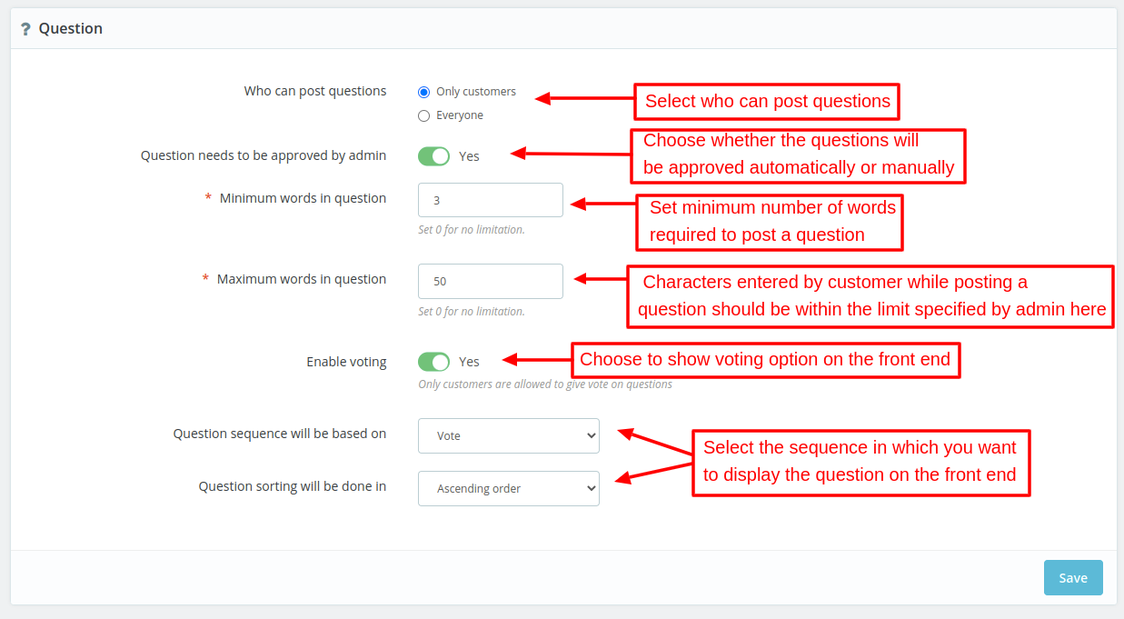 User Guide for PrestaShop Product Questions And Answers