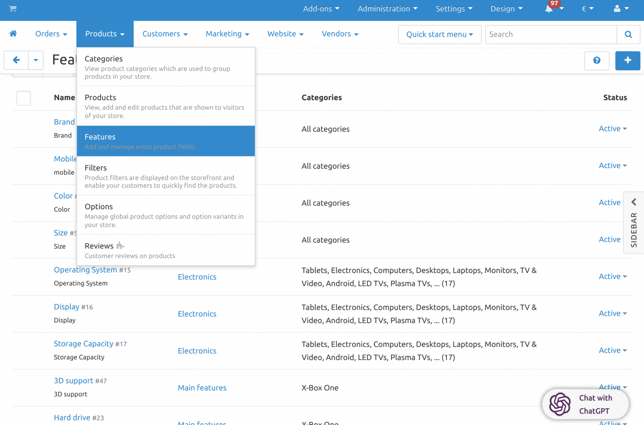 User Guide for CS-Cart ChatGPT AI Extension