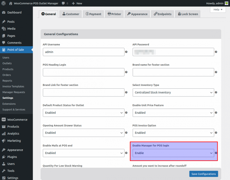 WooCommerce POS Outlet Manager