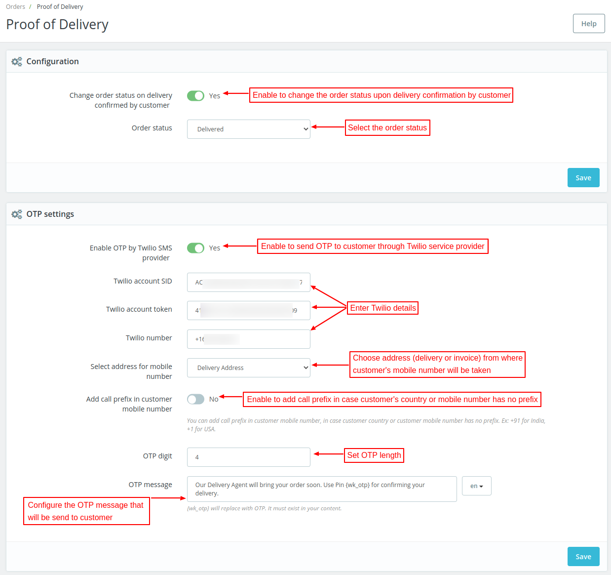 Prestashop Proof of Delivery