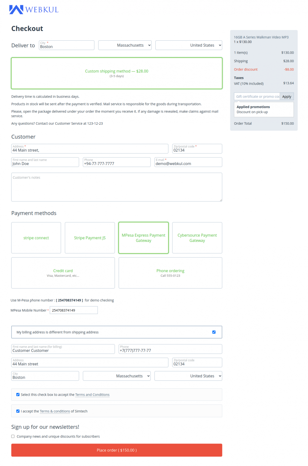 Guide for CS-Cart M-Pesa Express Payment Gateway