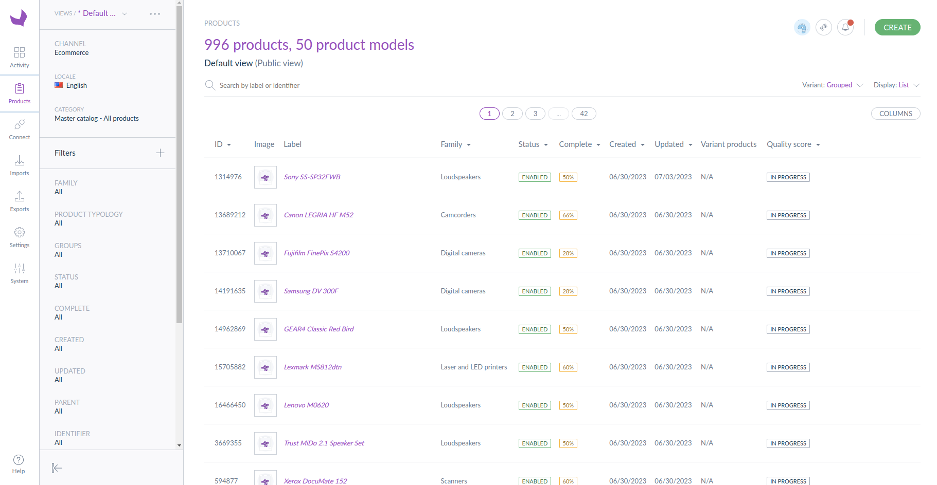 Manage Import Profiles and Products in PIM: User Guide