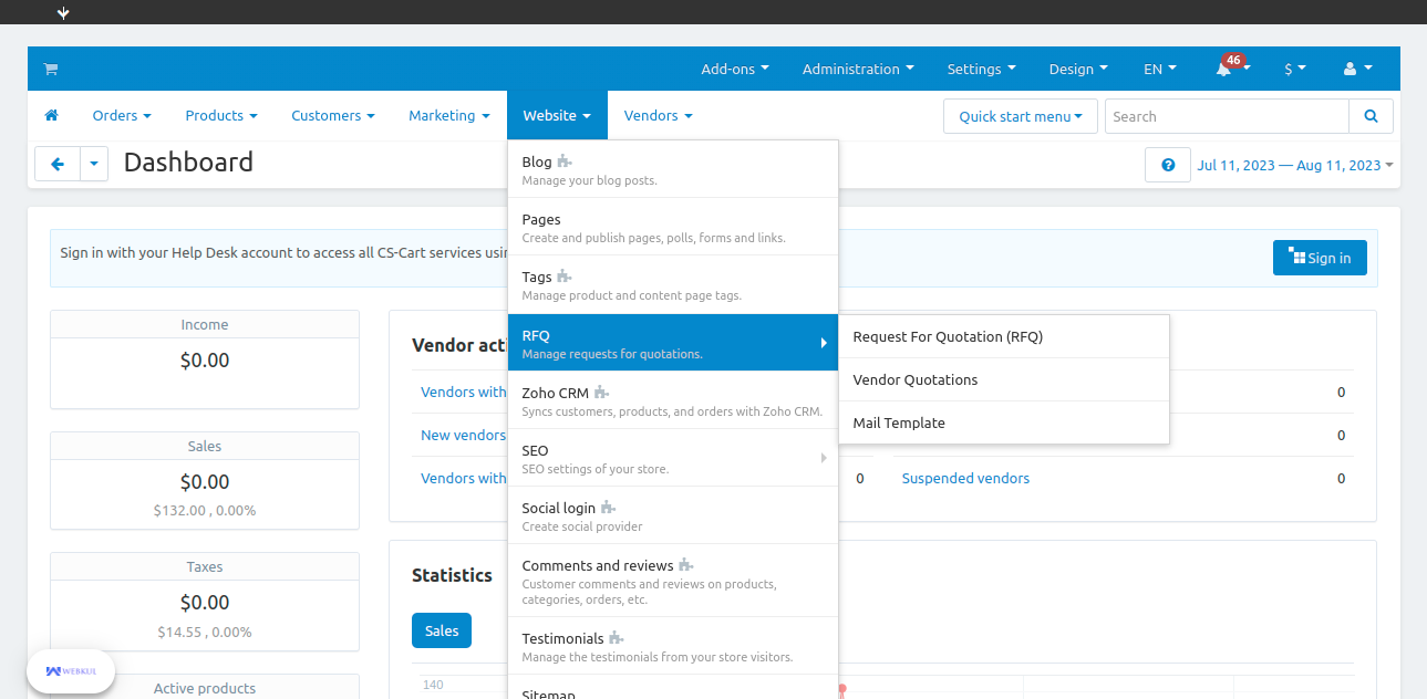 CS-Cart Marketplace Request for Quotation | RFQ Extension