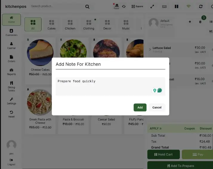 WooCommerce Restaurant Kitchen POS | Kitchen Display System