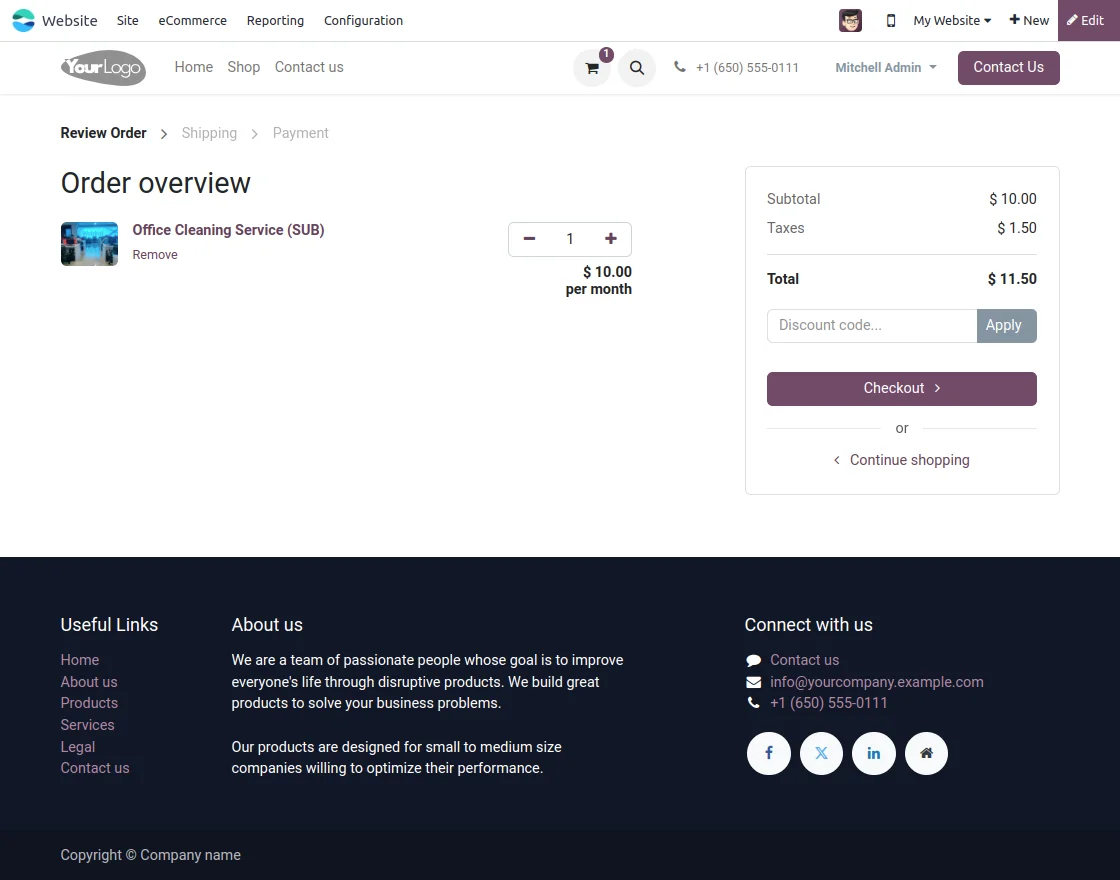 Odoo Website Payment Paypal Recurring For Enterprise